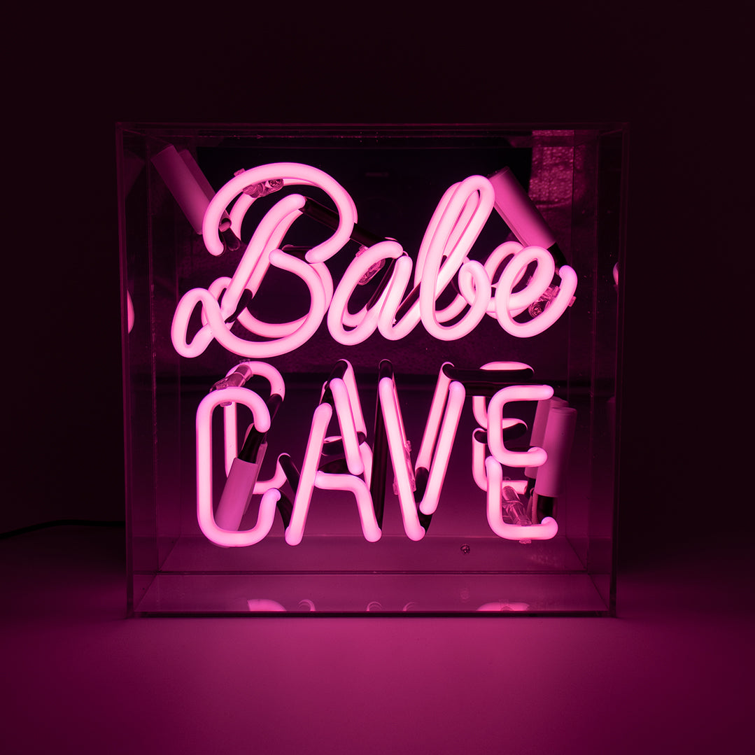 'Babe Cave' Acrylic Box Neon Light – Locomocean USA