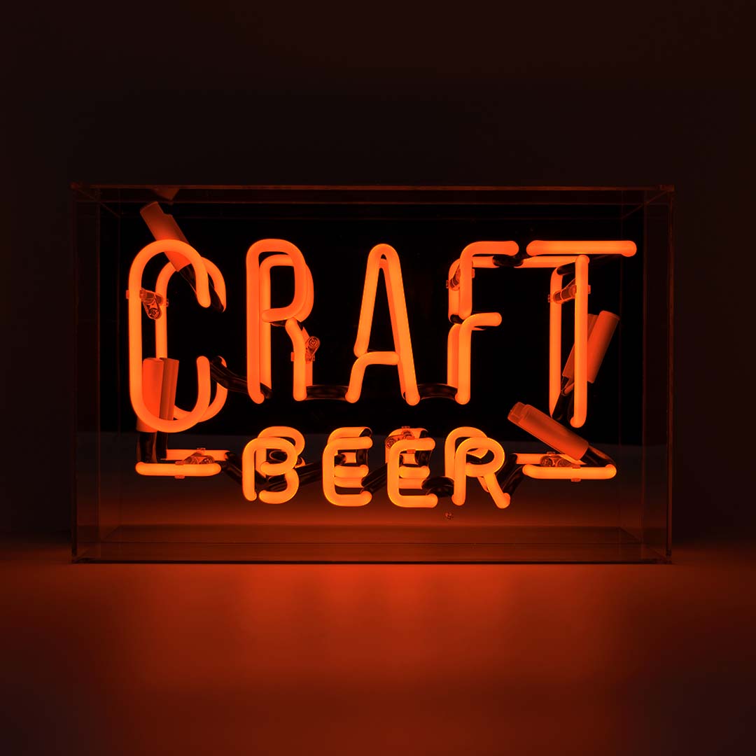 'Craft Beer' Large Glass Neon Sign – Locomocean USA